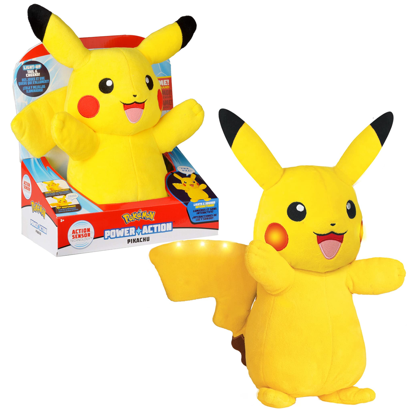 Pokemon Maskotka interaktywna Pikachu Power Action | Zabawki \ Maskotki ...